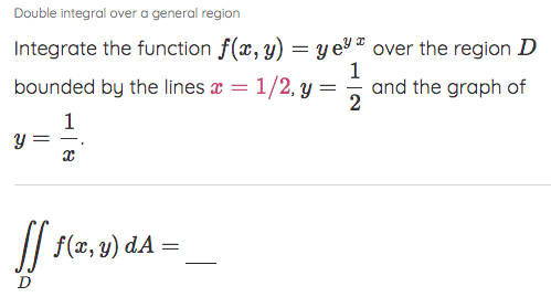 Solved Part a) double integral over rectangular region | Chegg.com