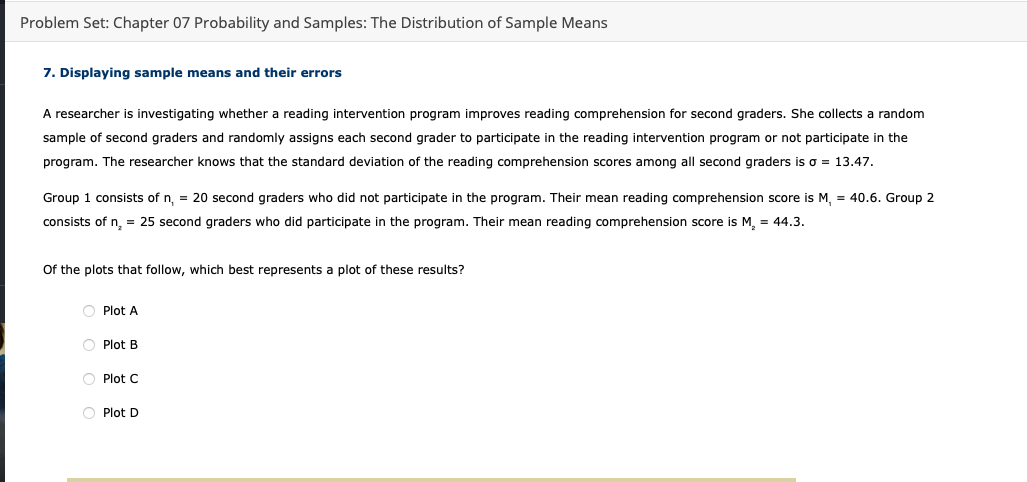 Solved Problem Set: Chapter 07 Probability and Samples: The | Chegg.com
