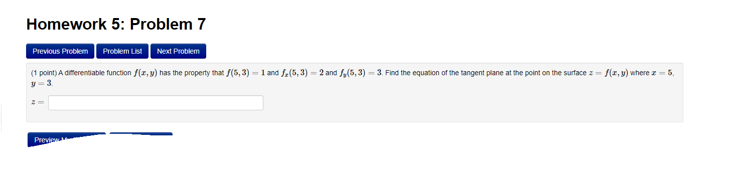 Solved Homework 5: Problem 7 Previous Problem Problem List | Chegg.com