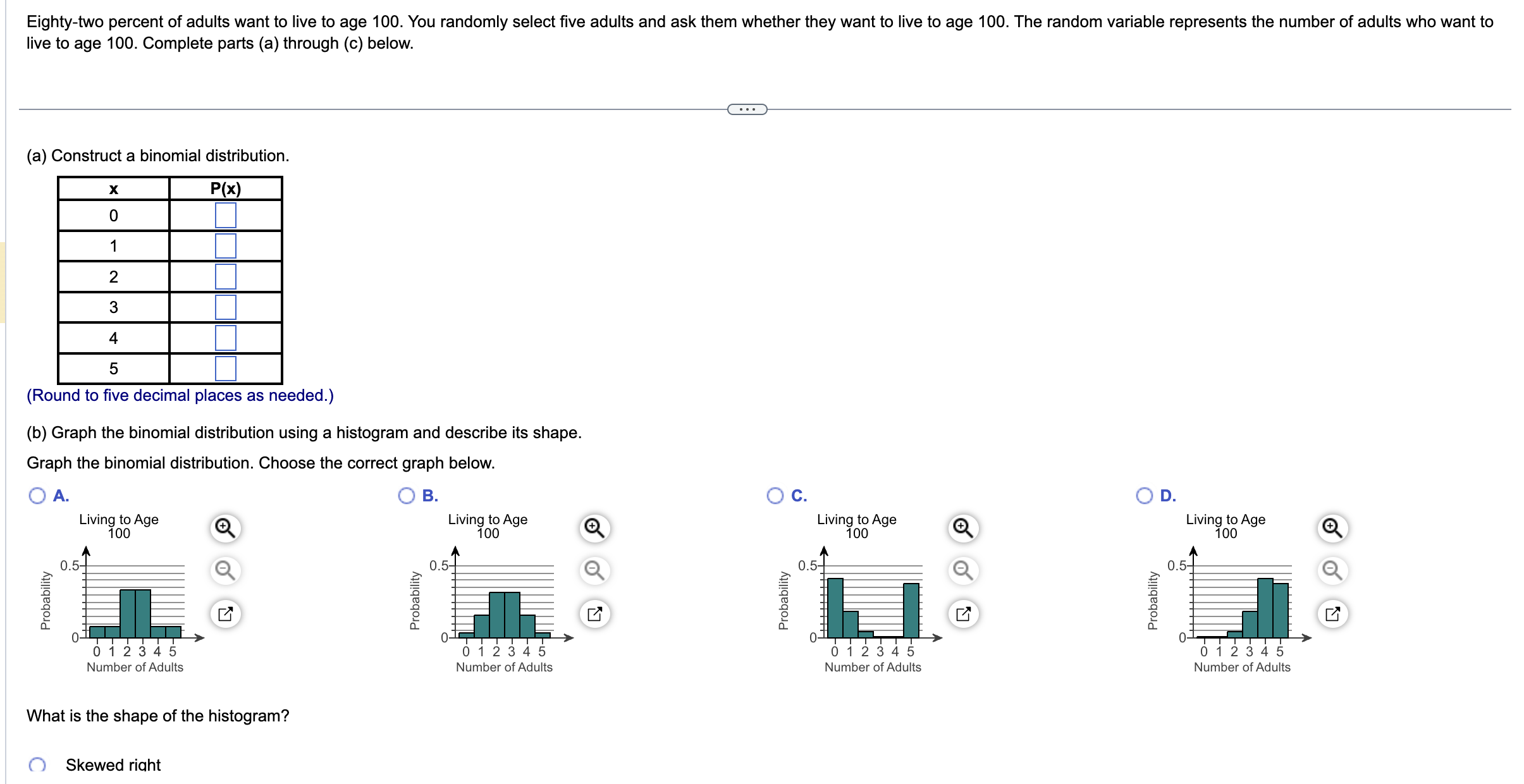 Solved live to age 100. Complete parts (a) through (c) | Chegg.com