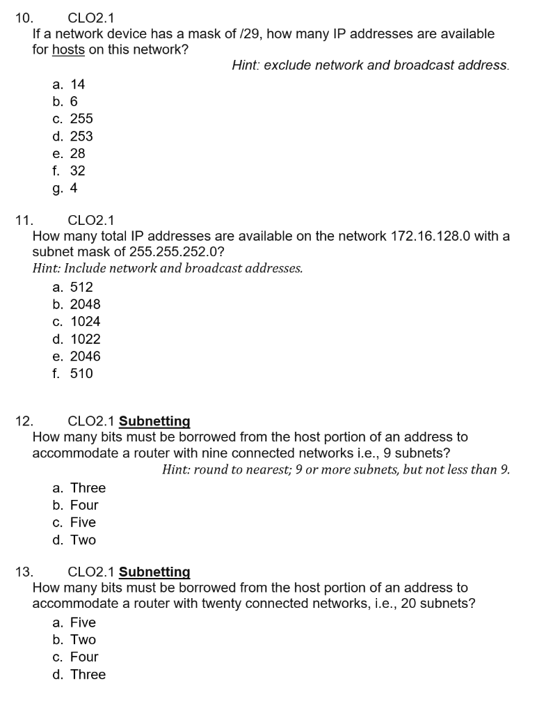 Solved 1. CLO1.1 Which device performs the function of | Chegg.com