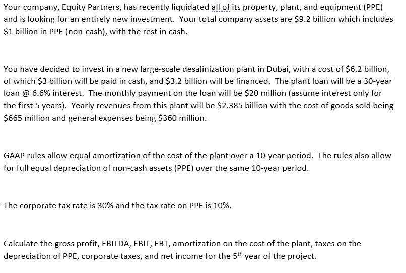 Your company, Equity Partners, has recently | Chegg.com