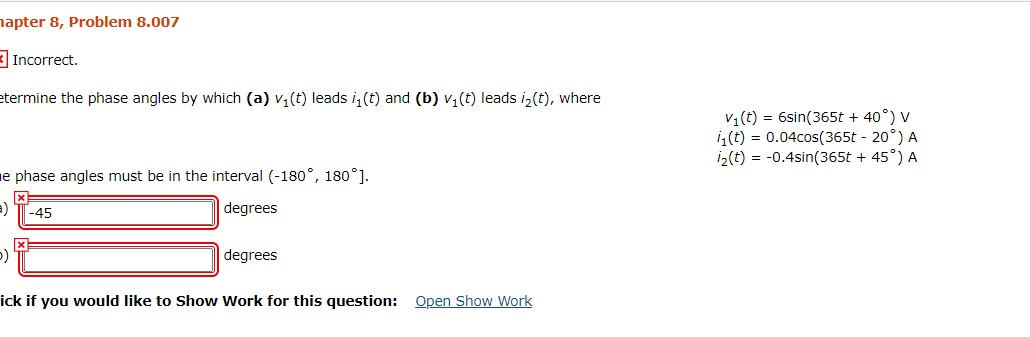 Solved Chapter 8, Problem 8.054 (Circuit Solution) * | Chegg.com
