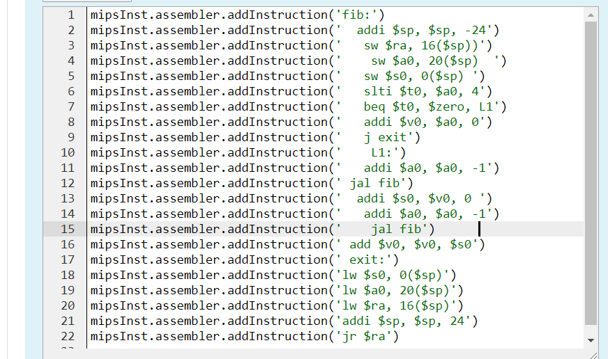 Solved Implement the following C code in MIPS assembly. 1 | Chegg.com