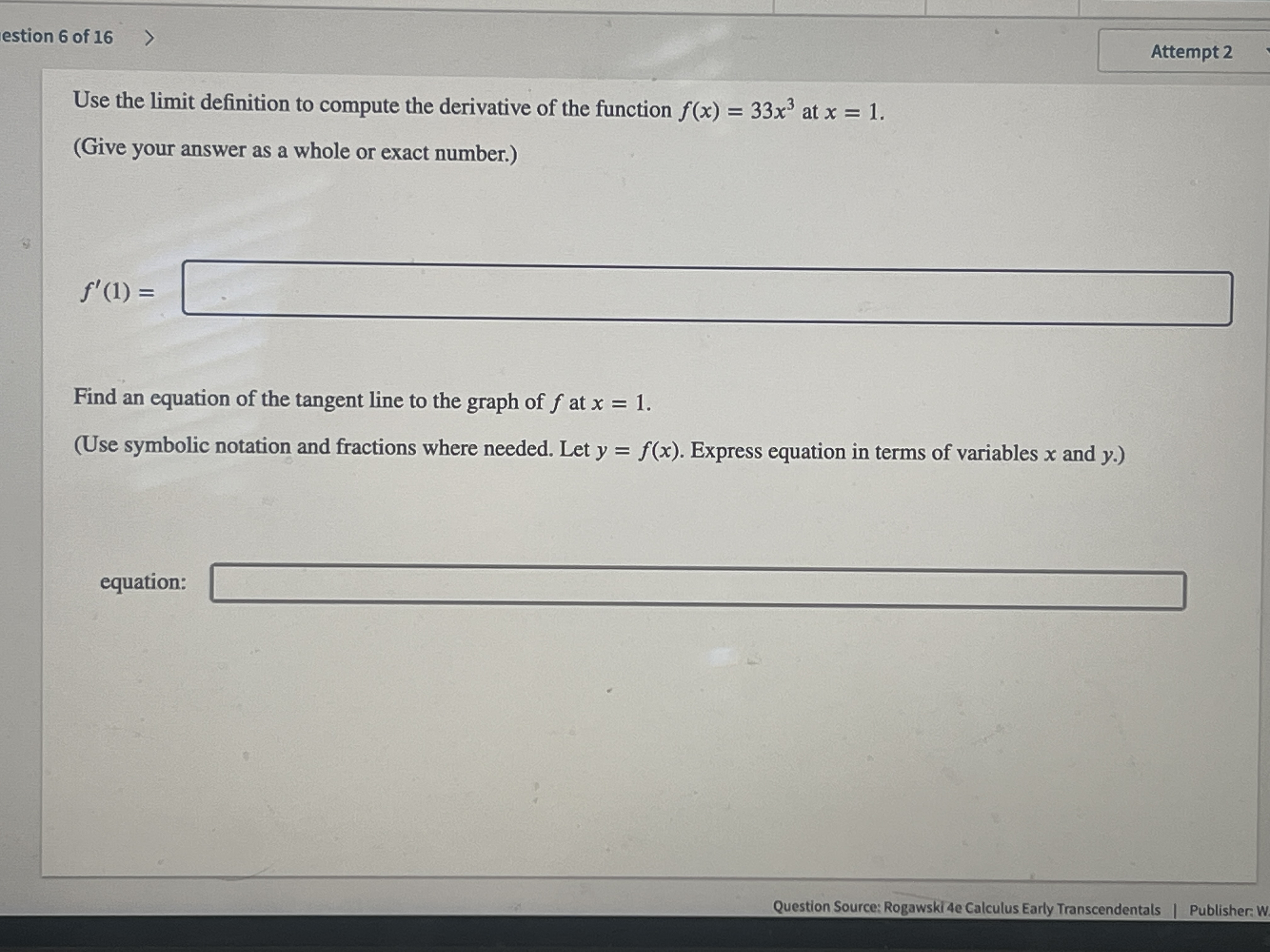Solved Use the limit definition to compute the derivative of | Chegg.com