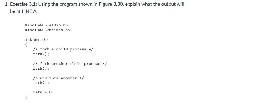 Solved 1. Exercise 3.1: Using the program shown in Figure | Chegg.com