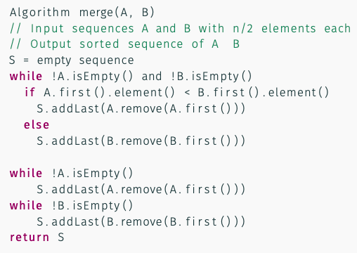 Solved Algorithm Mergesorts Input Sequence S With N 