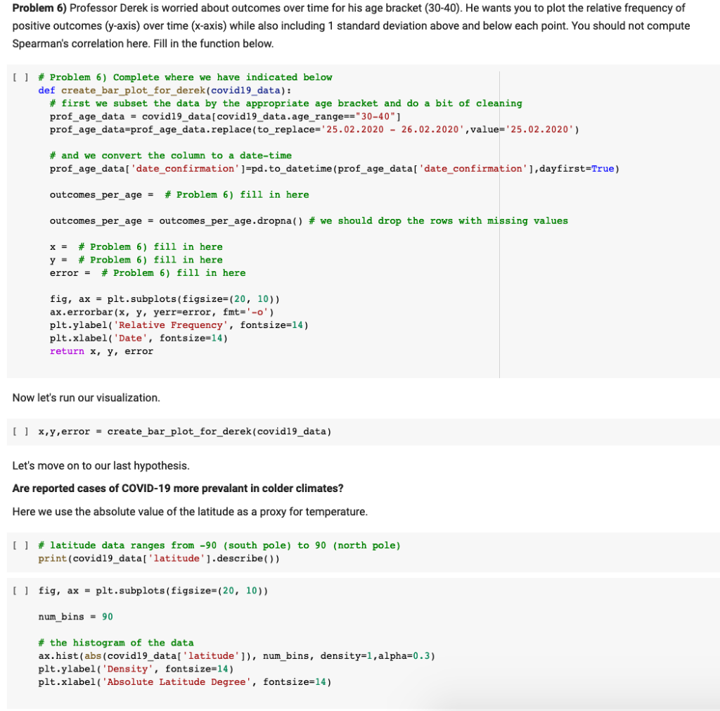 11.17 Data Science: Tracking COVID-19 For this lab, | Chegg.com