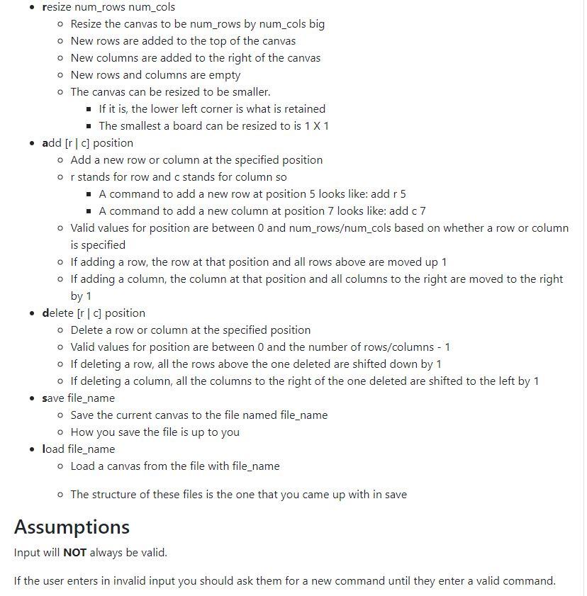 Solved Files to submit - A zip file named paint.zip that | Chegg.com