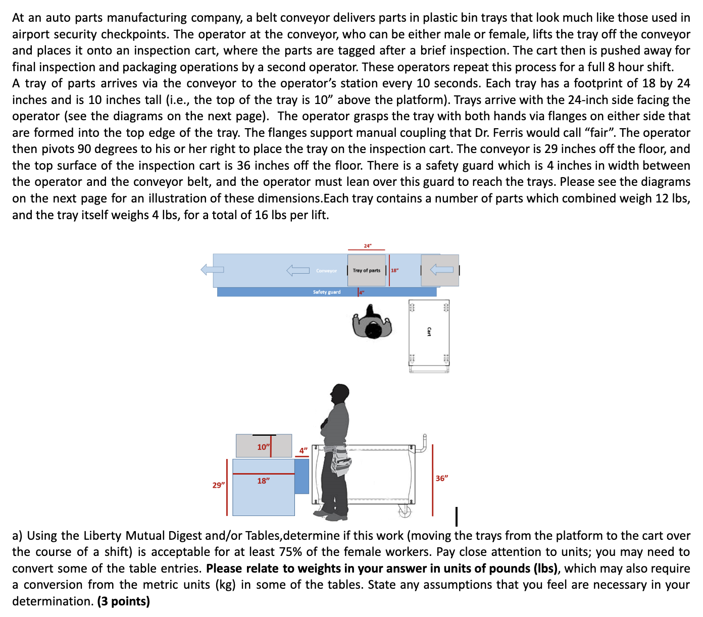 Solved by an EXPERT a) ﻿Using the Liberty Mutual Digest and/or Tables ...
