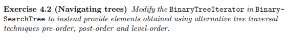 Solved Exercise 4.2 (Navigating trees) Modify the | Chegg.com