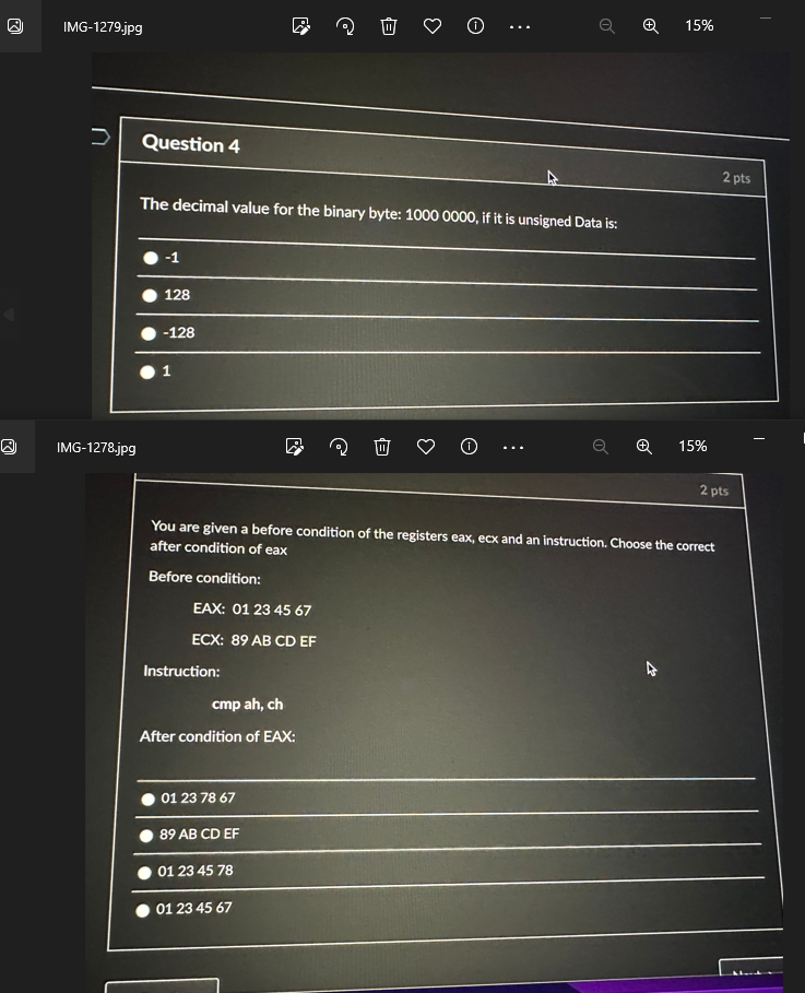 Solved You are given a before condition of the registers | Chegg.com