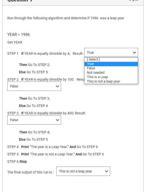 Run through the following algorithm and determine if | Chegg.com