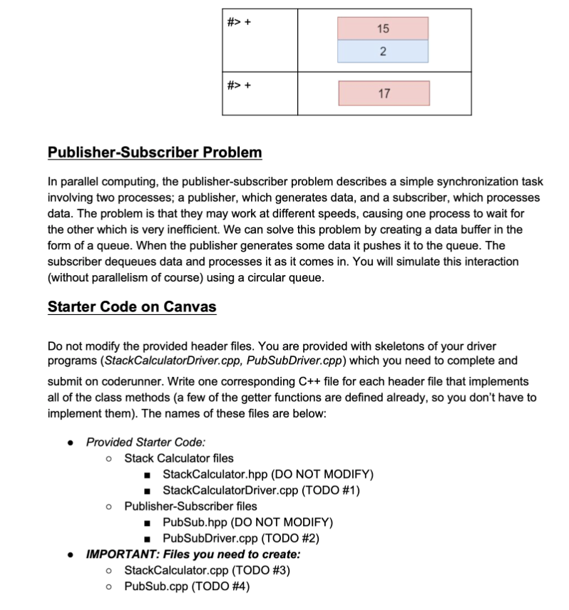 Solved Homework 3 - Stacks and Queues OBJECTIVES 1. Create, | Chegg.com