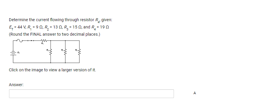 Solved Determine the current flowing through resistor R4, | Chegg.com
