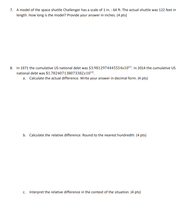 Solved Please show all work so i can understand the | Chegg.com