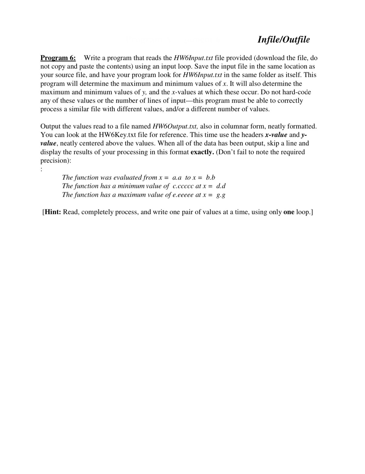 Solved Program 6 Write A Program That Reads The