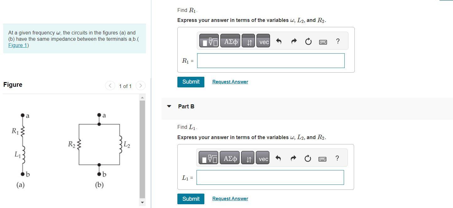 Solved Express your answer in terms of the variables ω,L2, | Chegg.com
