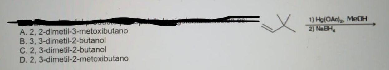 Solved the name of the main product of the following | Chegg.com