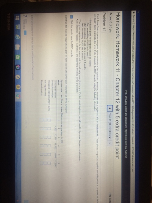 Homework: Homework 11 - Chapter 12 with 5 extra | Chegg.com