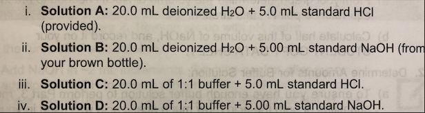 Solved A student prepared a 1:1 buffer, for which [HAc] | Chegg.com