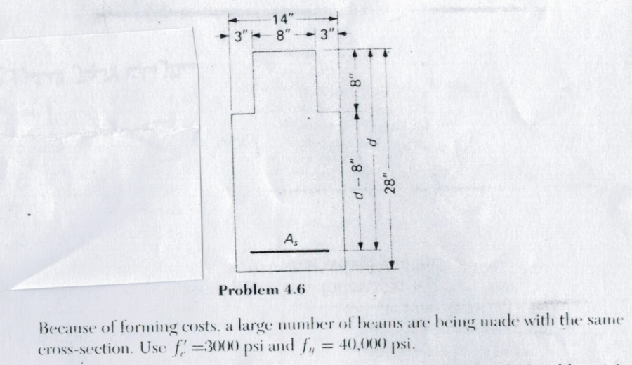Solved Design an irregular shaped beam shown in the figure | Chegg.com