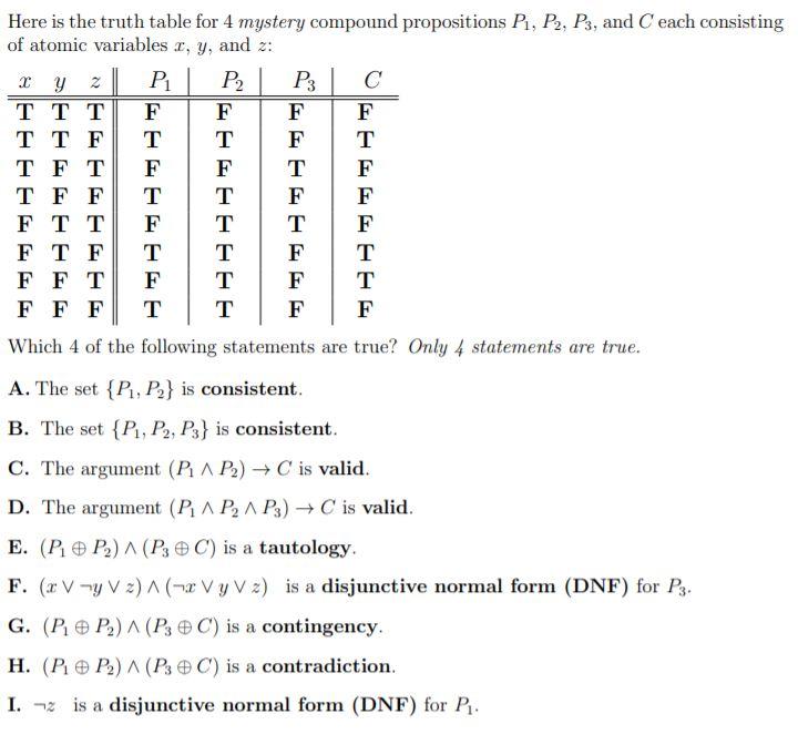 Solved 2 PI P2 | ACE GEEEEE Here is the truth table for 4 | Chegg.com