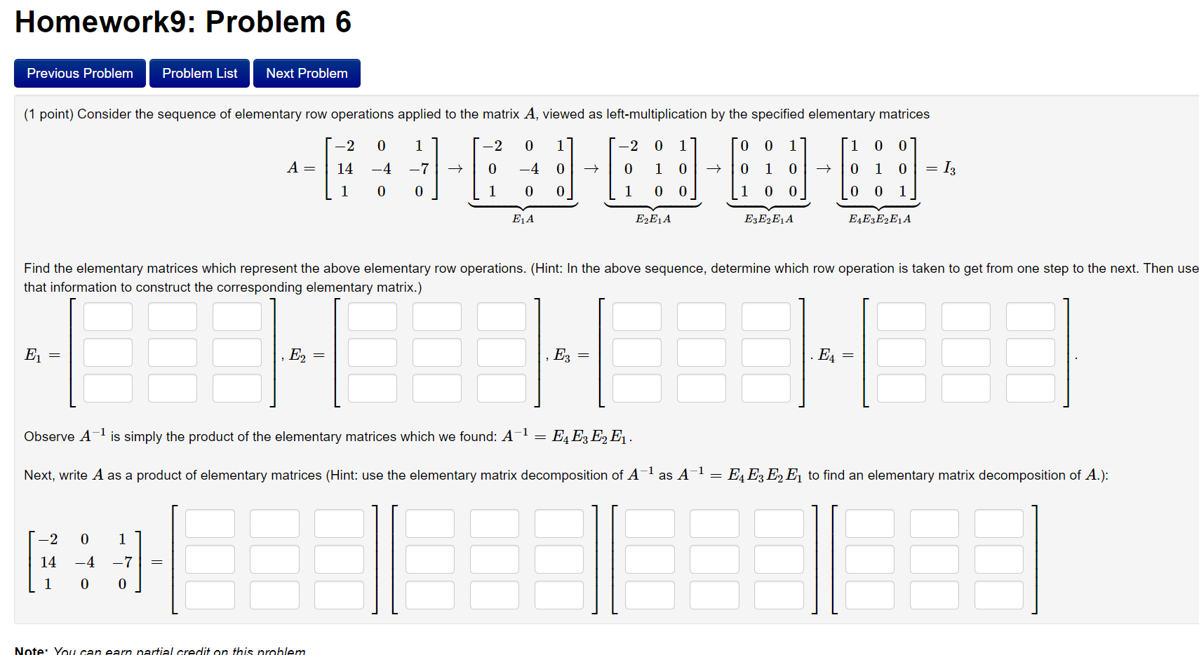 Solved Homework9: Problem 6 Previous Problem Problem List | Chegg.com