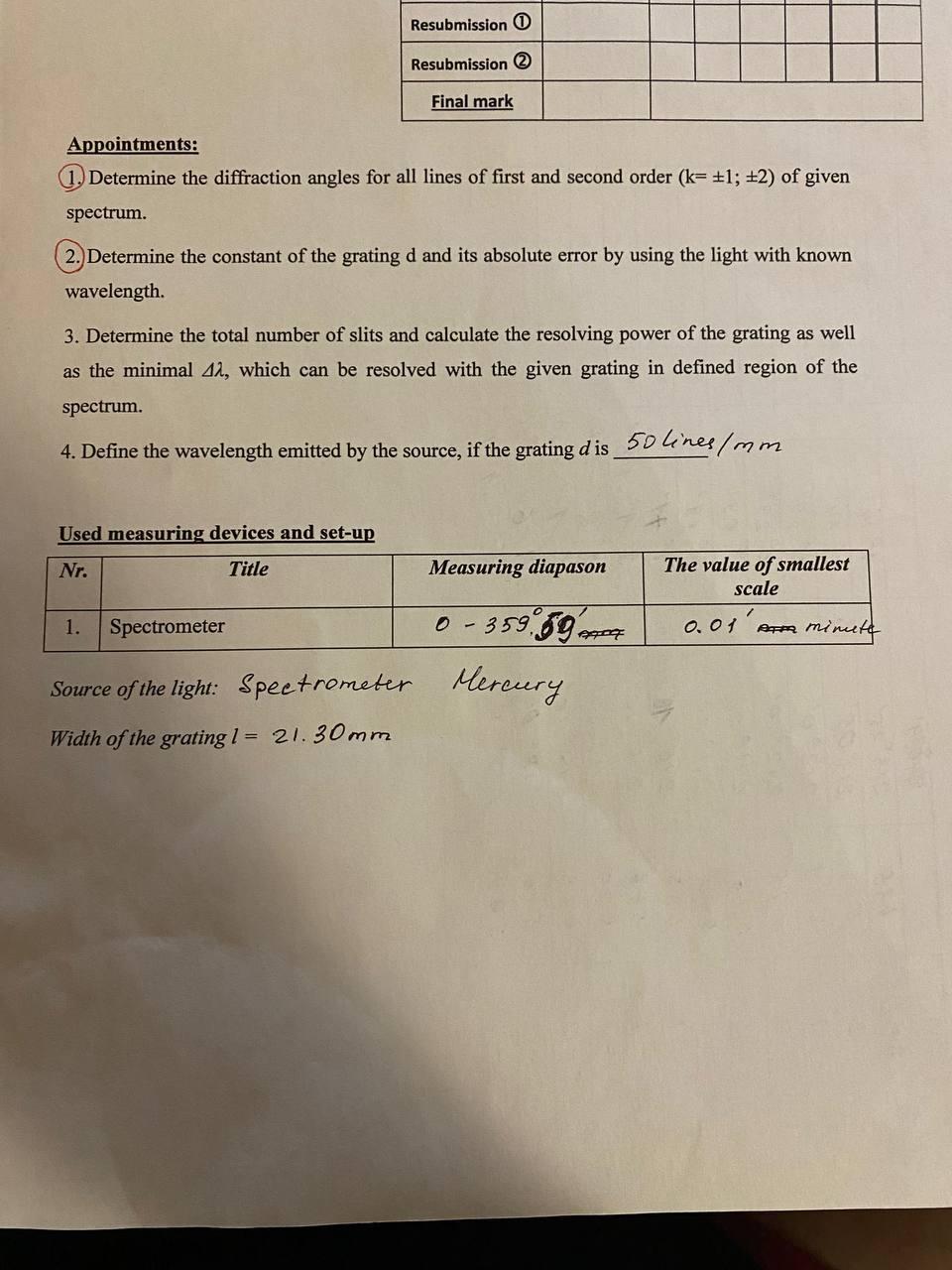 Solved Appointments: 1. Determine the diffraction angles for | Chegg.com