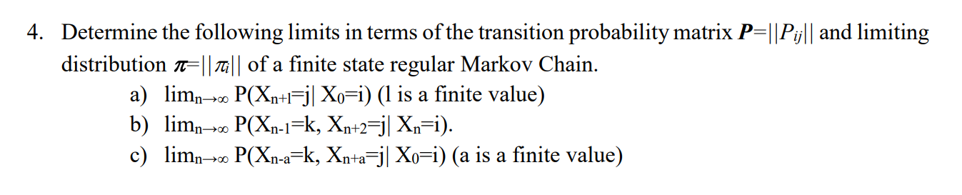 Solved Determine the following limits in terms of the | Chegg.com