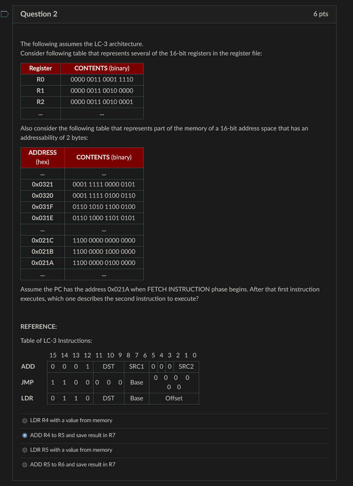 Solved The following assumes the LC-3 architecture.Consider | Chegg.com Solved The following assumes the LC-3 architecture.Consider | Chegg.com