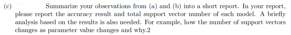 Solved Support Vector Machine for Handwritten Digits | Chegg.com