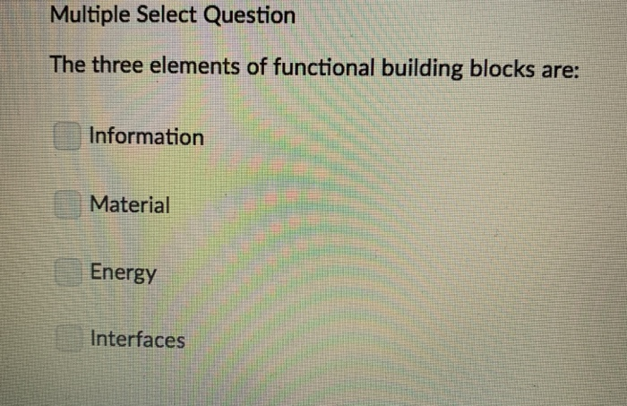 Solved Multiple Select Question The three elements of | Chegg.com
