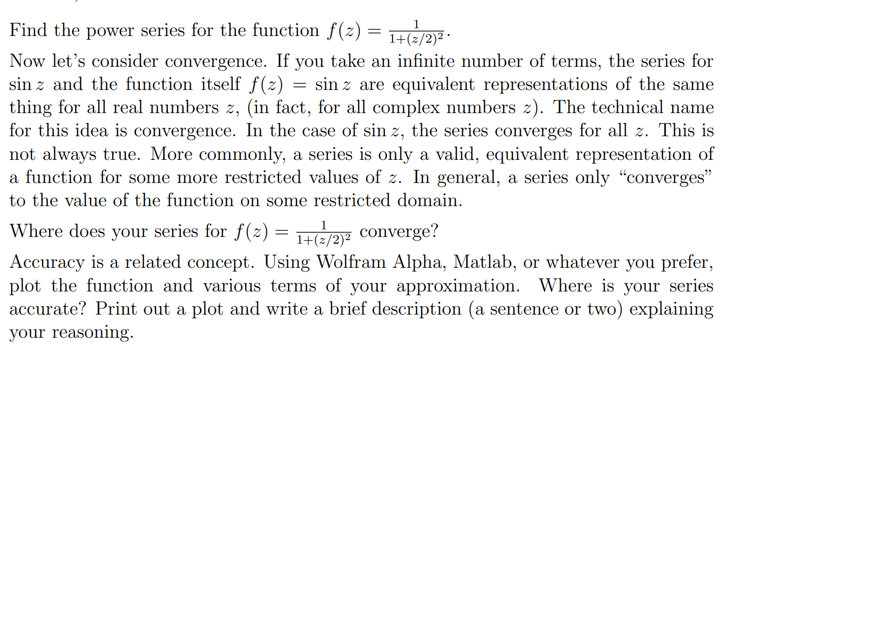 Solved Find the power series for the function | Chegg.com