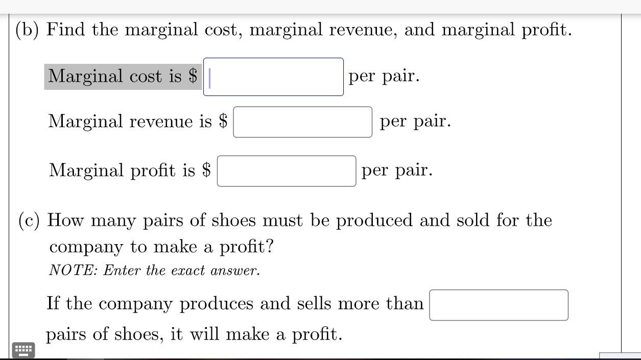 Solved Production costs for manufacturing running shoes | Chegg.com