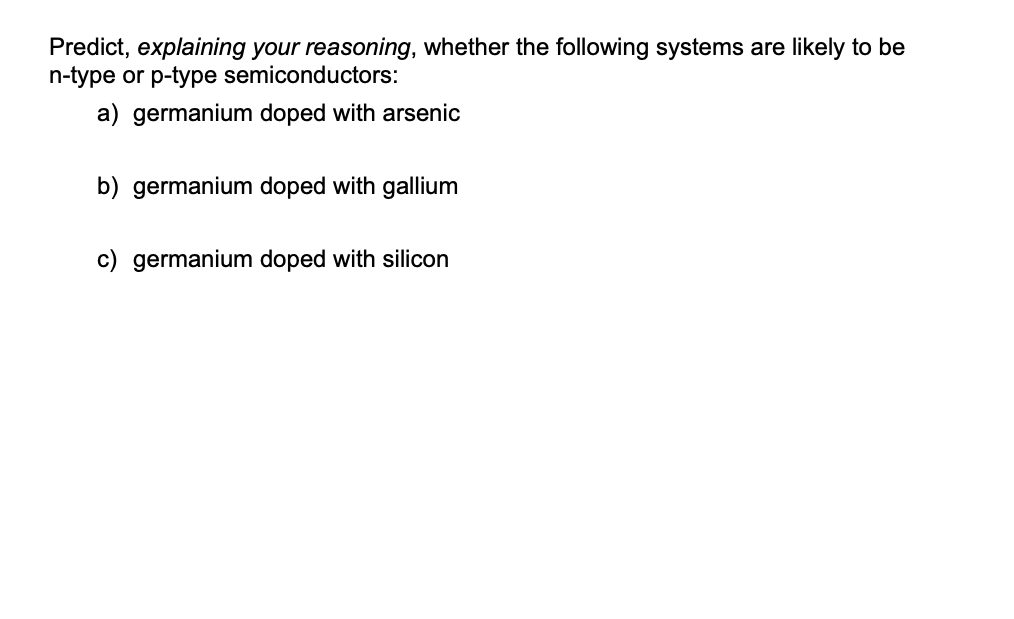 Solved Predict, explaining your reasoning, whether the | Chegg.com
