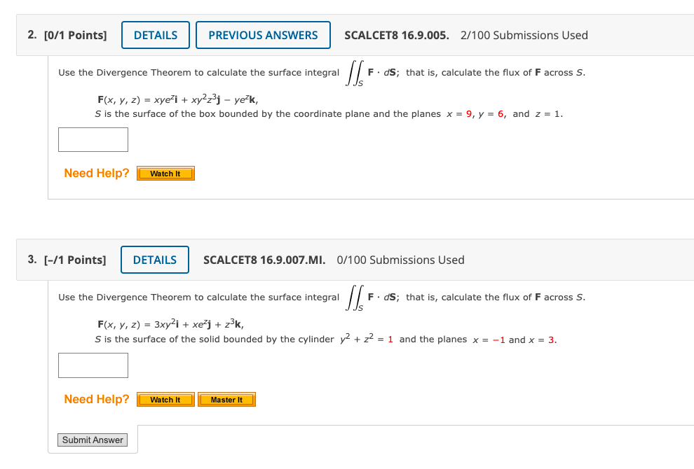 Solved 2. [0/1 Points) DETAILS PREVIOUS ANSWERS SCALCET8 | Chegg.com