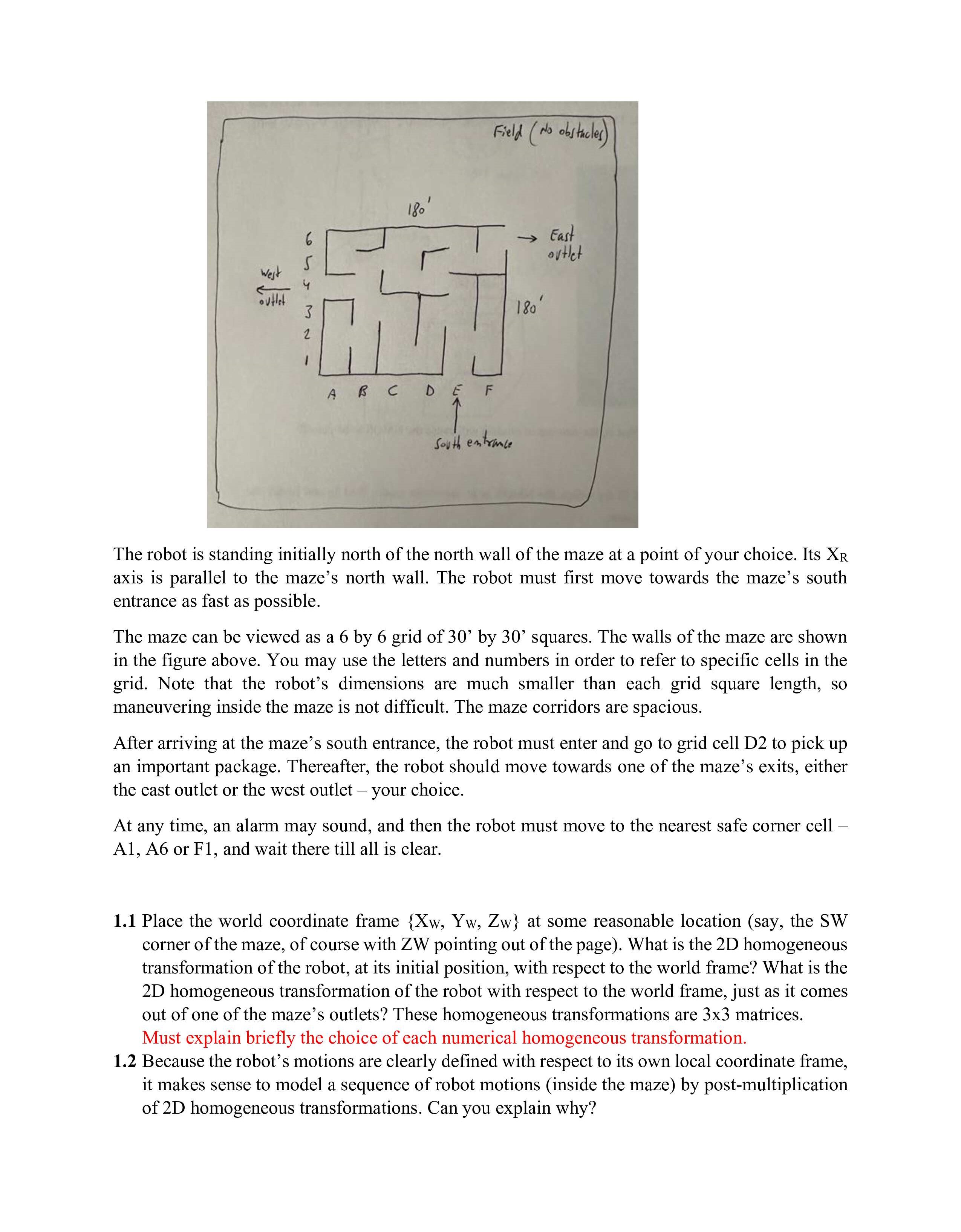 Solved A mobile robotic platform, that has a rectangular | Chegg.com
