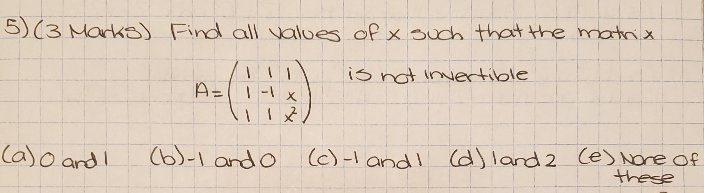 Solved 4) (3 MARKS) Let A be a 110×210 row echelon matrix | Chegg.com