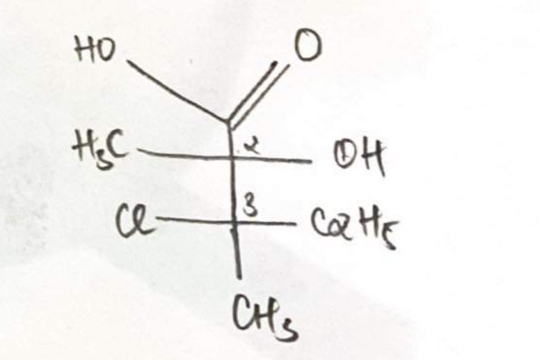 Solved what is the absolute confriguration of C2 ﻿& C3 ﻿of | Chegg.com