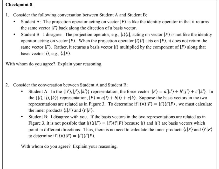 Solved 1. Consider the following conversation between | Chegg.com