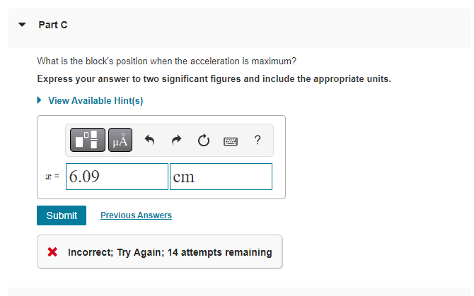 Solved A 100 g block attached to a spring with spring | Chegg.com