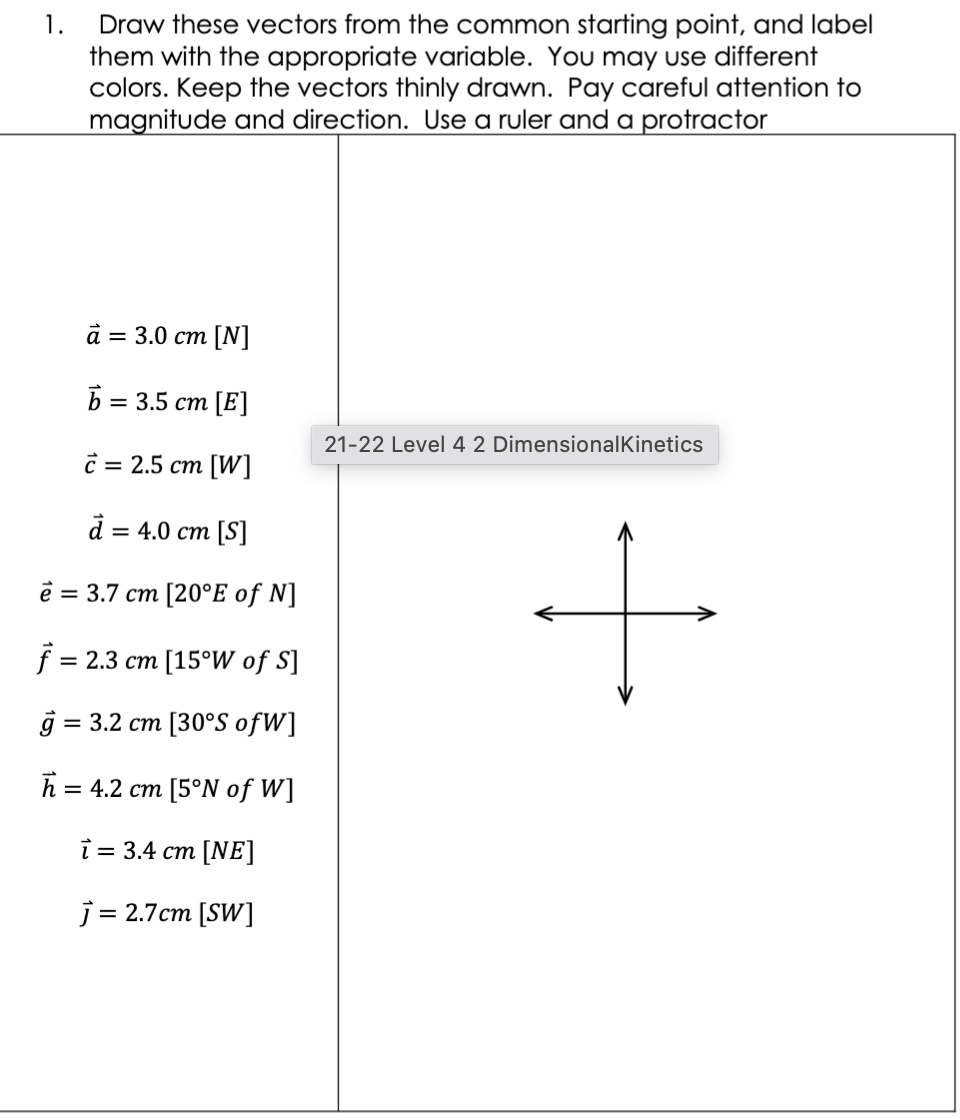 1. Draw these vectors from the common starting point, | Chegg.com
