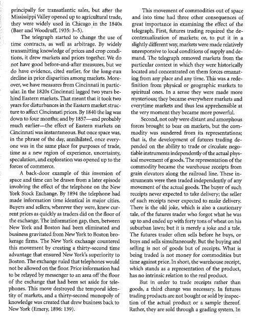 Solved 20 TIME, SPACE, AND THE TELEGRAPH James W. Carey | Chegg.com