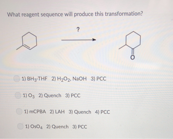 Solved Which compound(s) will react with CrO3/H30? OH он OH | Chegg.com