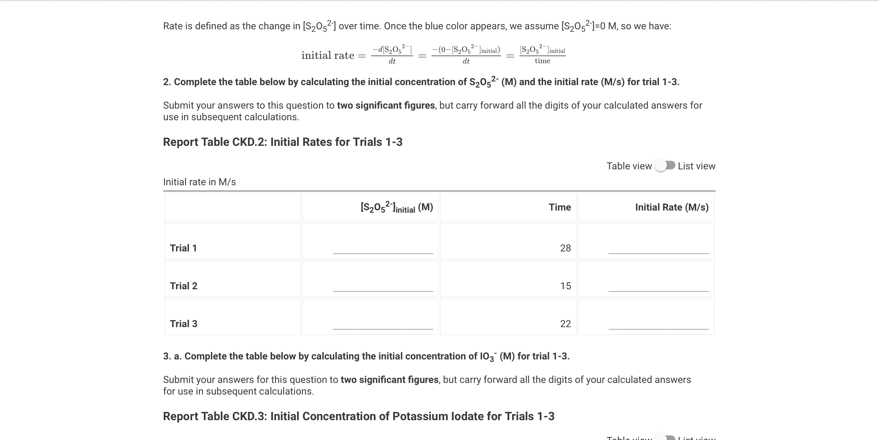 I have no idea how to find the initial concentration, | Chegg.com