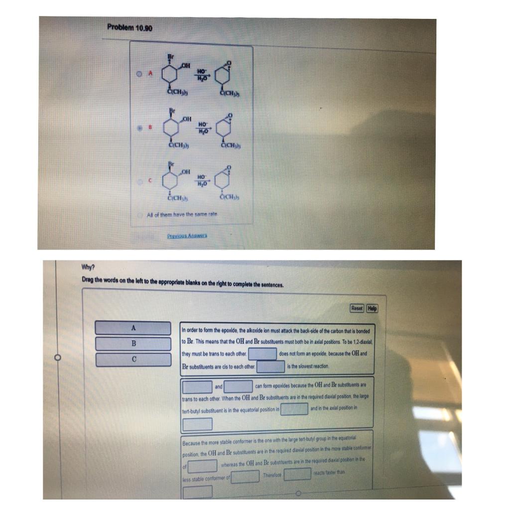 Solved Problem 10.90 ОН HO CH CH OH HO CICH) Всин COH HO OCH | Chegg.com