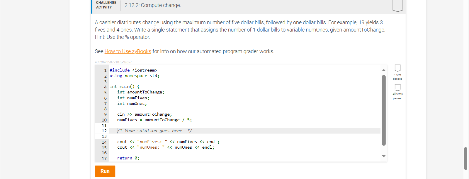 Solved A cashier distributes change using the maximum number | Chegg.com
