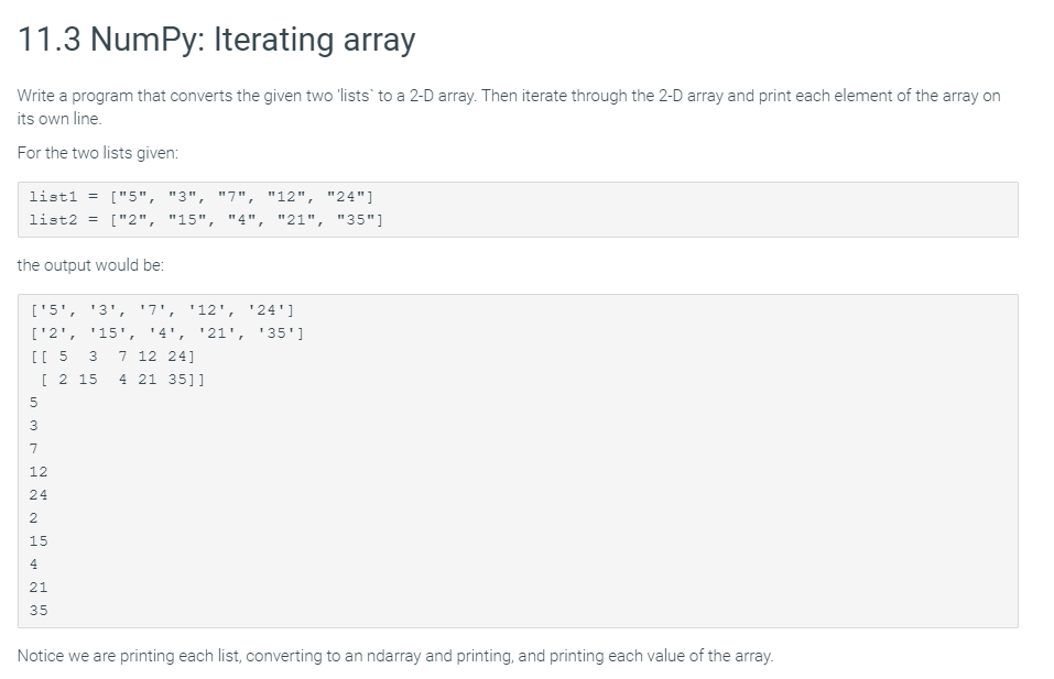 Solved Write a program that converts the given two 'lists' | Chegg.com