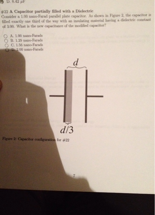 Solved A Capacitor partially filled with a Dielectric | Chegg.com